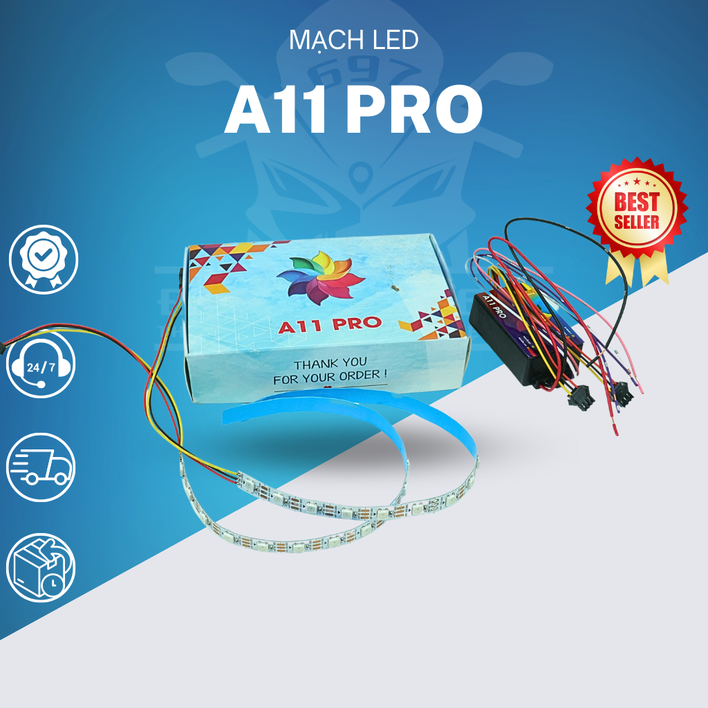 Mạch led Audi A11 Pro full hiệu ứng kết nối điện thoại. Hơn 30 hiệu ứng ...