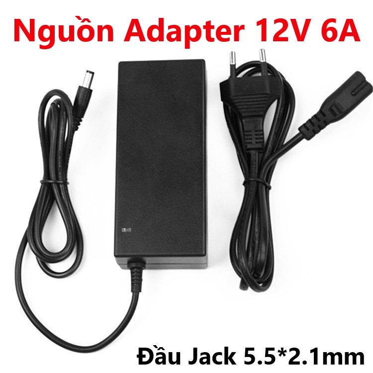 Nguồn Adapter 12V 6A Đầu Jack 5.5*2.1mm - Loại tốt đủ dòng 6A | Shopee ...