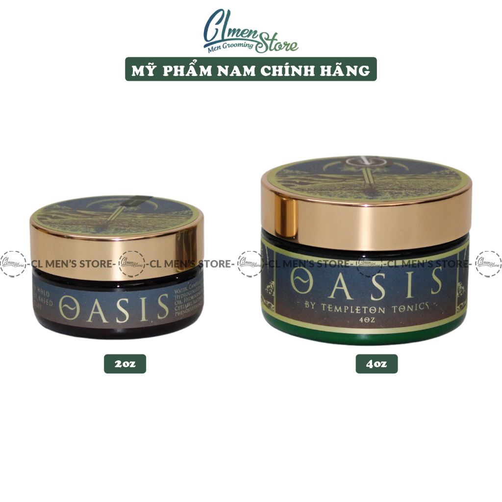 Sáp vuốt tóc OASIS CLAY by Templeton Tonics - 2oz & 4oz | Tạo kiểu tóc ...