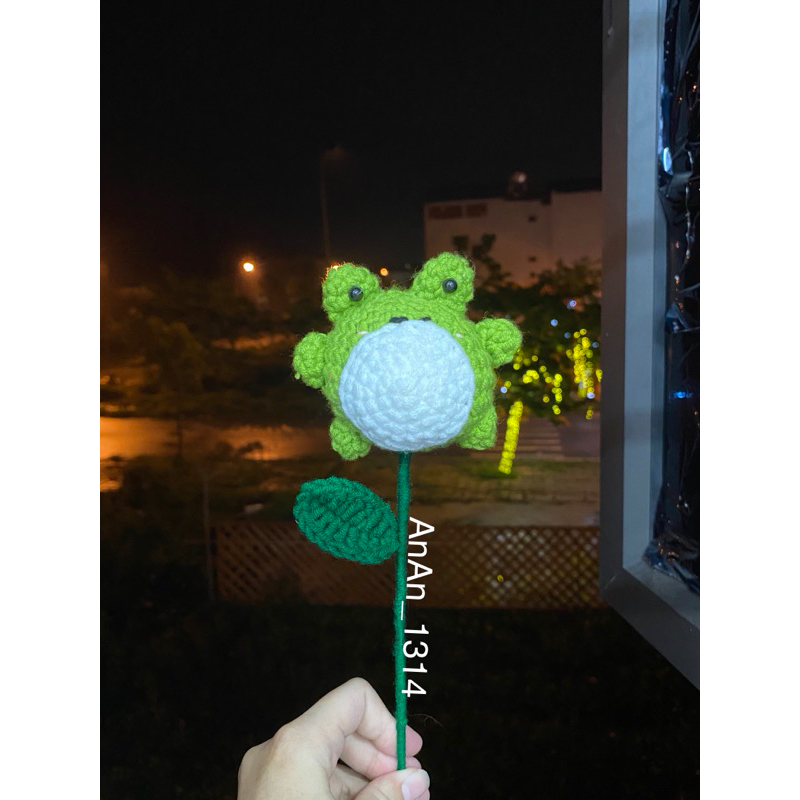 Hoa len ếch xanh/ Hoa len | Shopee Việt Nam