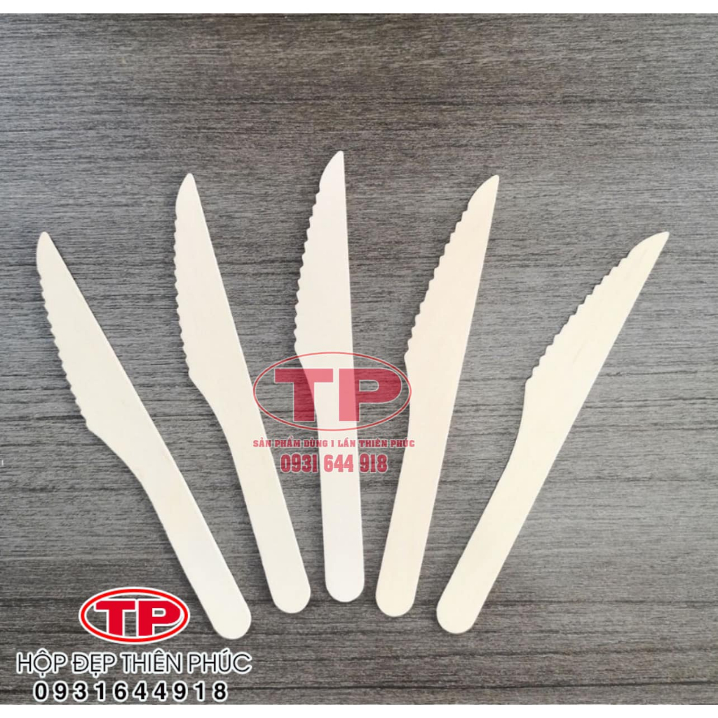 100 Dao gỗ dùng cắt bánh ngọt - bánh kem - rau câu - dao gỗ dùng 1 lần ...