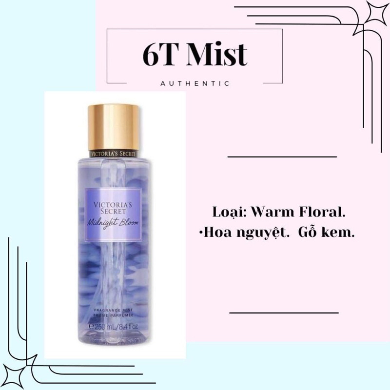 Auth_MIDNIGHT BLOOM _ Xịt Thơm Body Mist Toàn Thân USA | Shopee Việt Nam