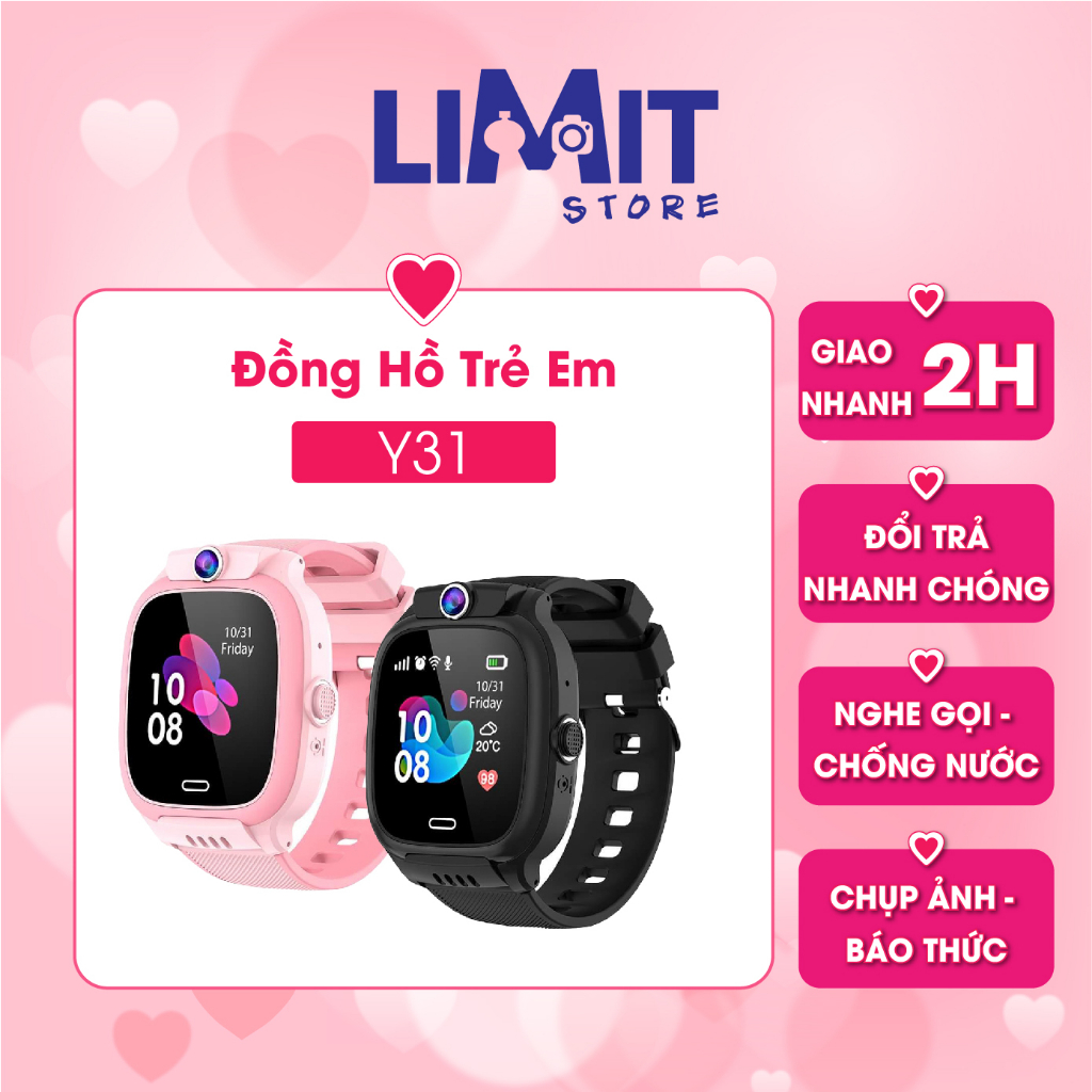 Đồng Hồ Thông Minh Y31 Lắp Sim Nghe Gọi - Định Vị Cảnh Báo Nguy Hiểm Cho Bé - Có Tiếng Việt ...