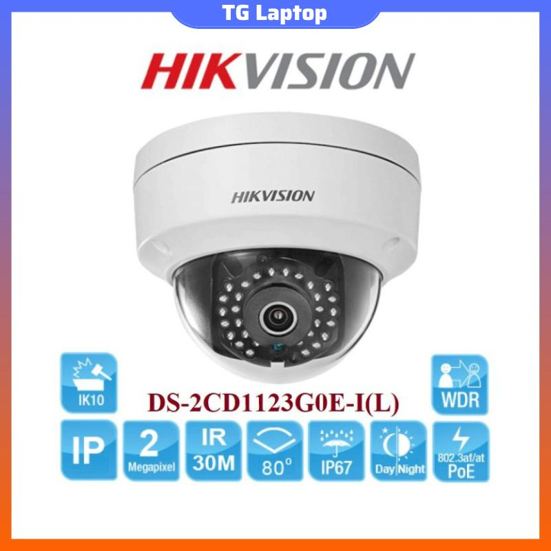 Camera IP Dome 2mp Hikvision DS-2CD1123G0E-I(L) chính hãng bảo hành 2 năm | Shopee Việt Nam