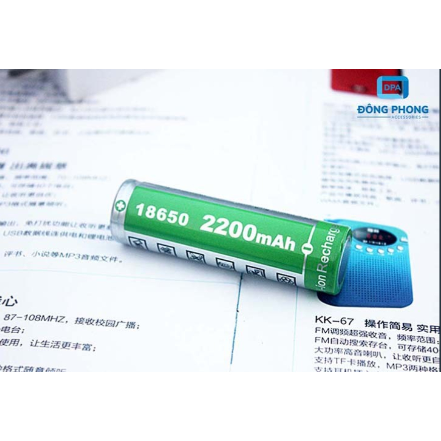 PIN SẠC 18650 2200MAH XANH LÁ | Shopee Việt Nam