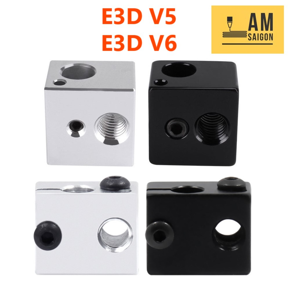 Block nhôm gia nhiệt E3D V5 V6 dành cho máy in 3D | Shopee Việt Nam