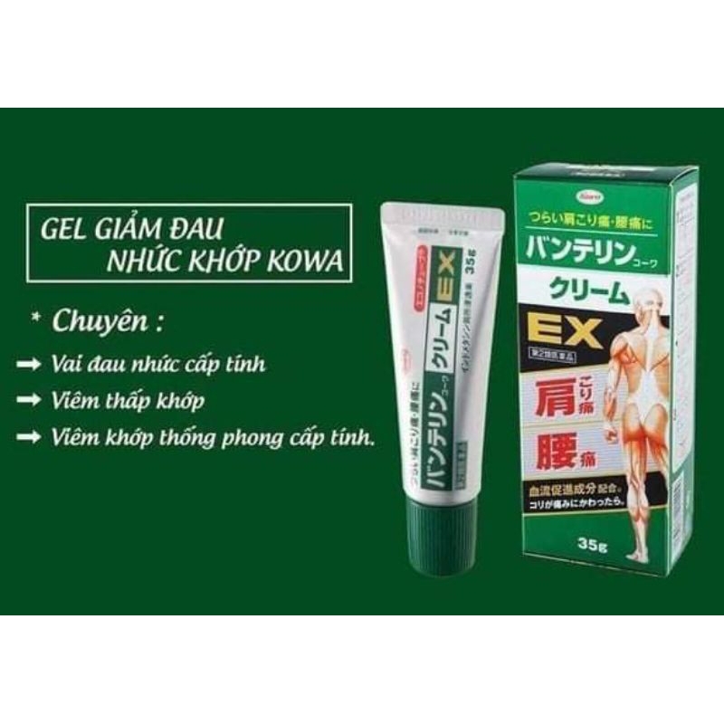 Dầu Xoa Bóp Vantelin Kowa EX 35g Nhật Bản | Shopee Việt Nam