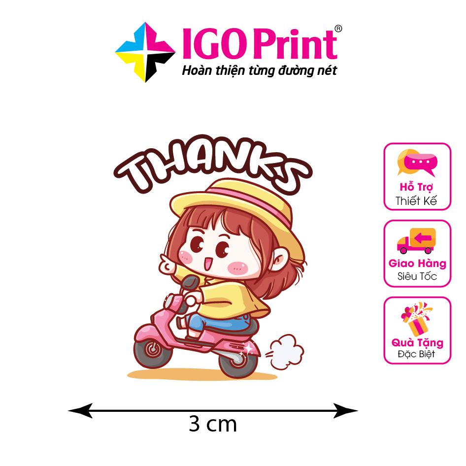 [ Combo ] 27c Sticker Thanks Chibi cute kích thước 2.5 cm | Shopee Việt Nam