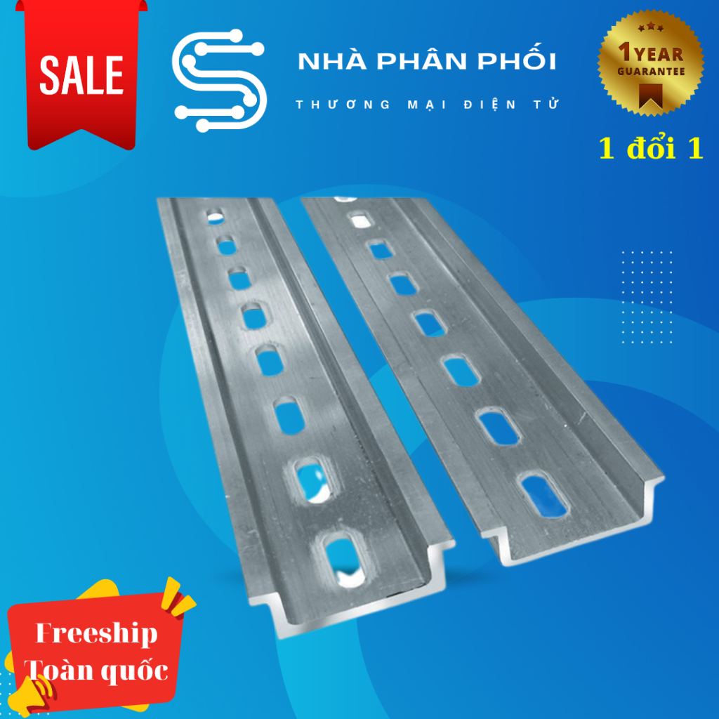 Thanh ray (Rail) nhôm lắp tủ điện 35mm | Shopee Việt Nam