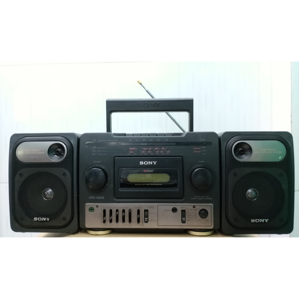 Radio cassette Sony CFS-1033S đồ cũ nghe hay ok 100% | Shopee Việt Nam