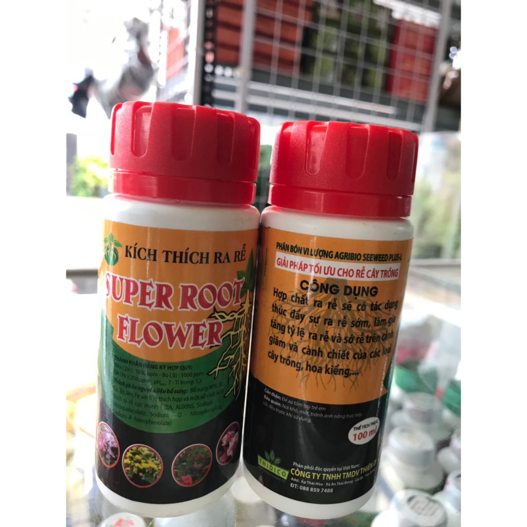 Phân Bón Ra Rễ Cực Mạnh Super Root Flower Lọ 100Ml. | Shopee Việt Nam