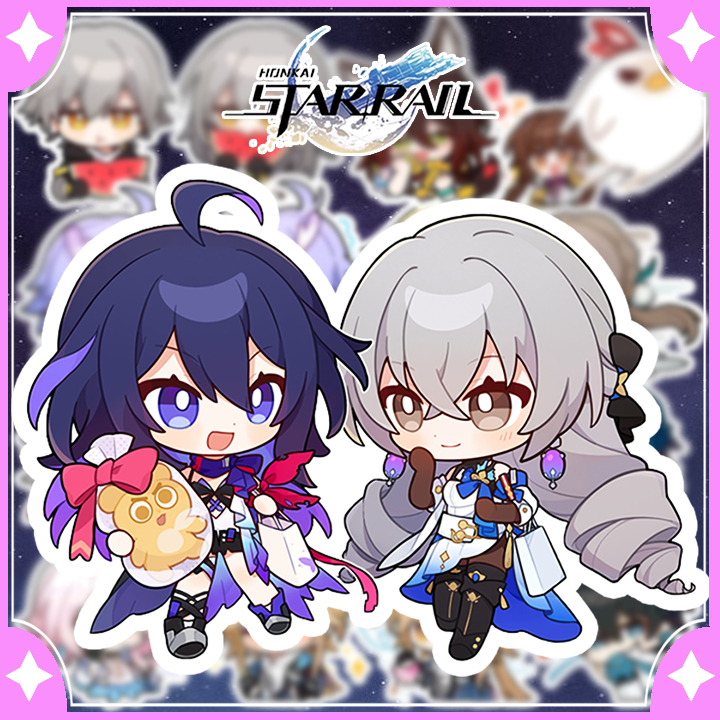 Sticker Honkai Star Rail - Hình dán chibi Seele, Bronya, JingYuan ...
