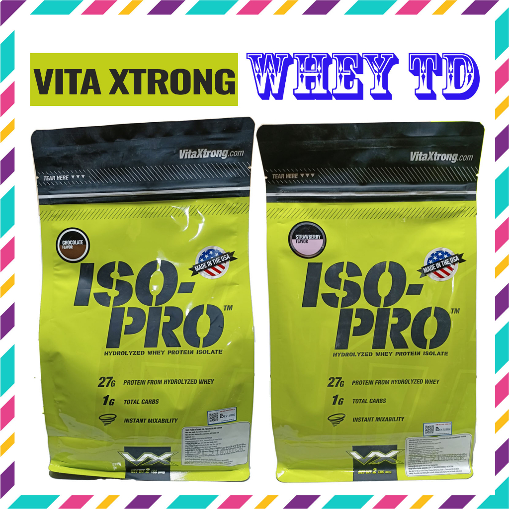 Whey Iso Pro VitaXtrong 2LBS - Whey thủy phân cao cấp hấp thụ nhanh ...
