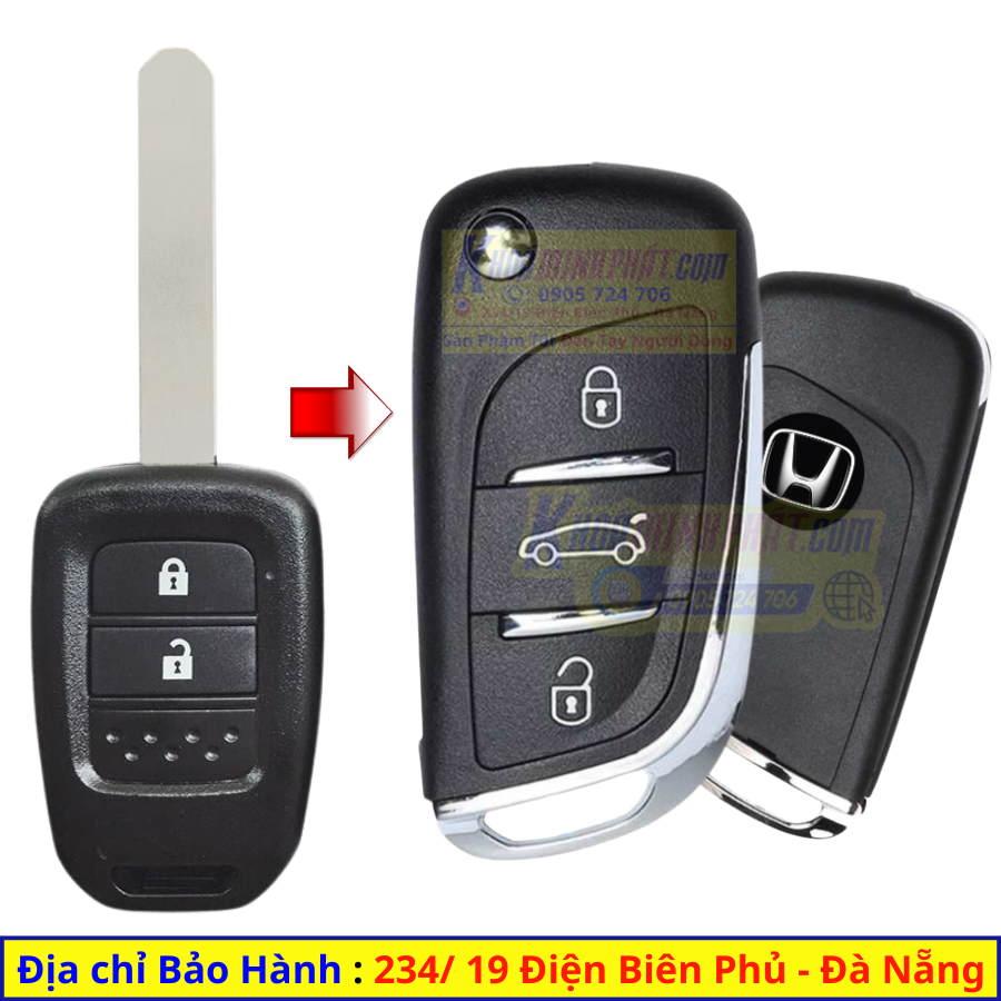 Chìa khoá remote xe ô tô Honda Brio mẫu V11 đà nẵng | Shopee Việt Nam