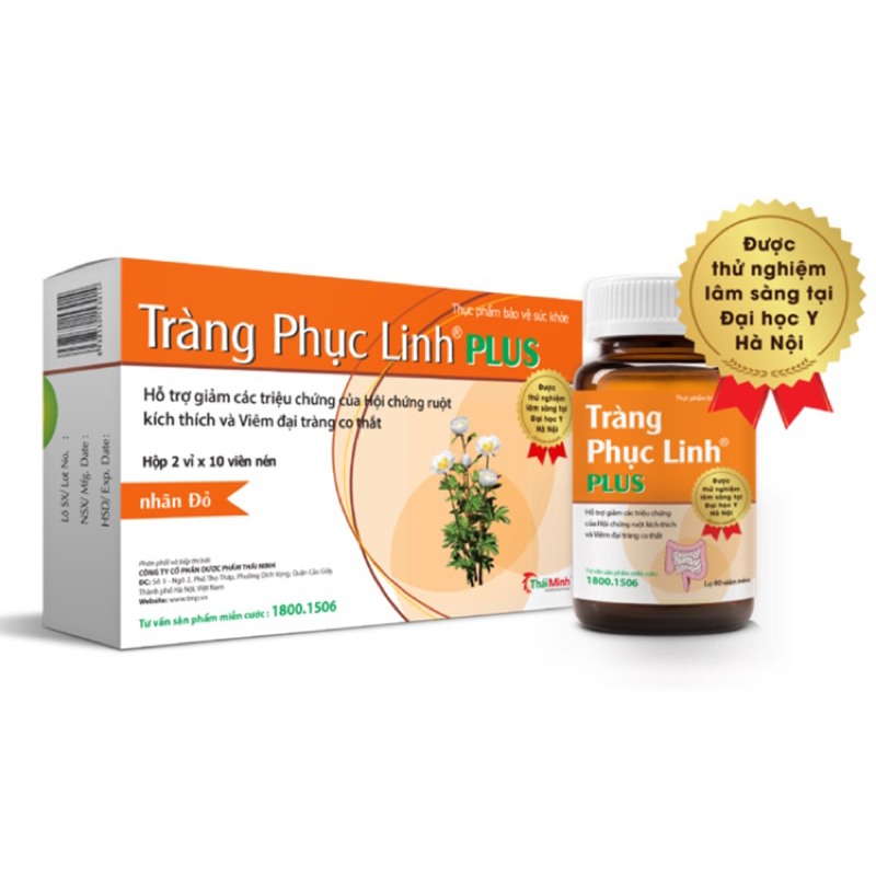 [Chính hãng] Tràng Phục Linh Plus Thái Minh hỗ trợ cho hội chứng ruột kích thích và đại tràng co ...