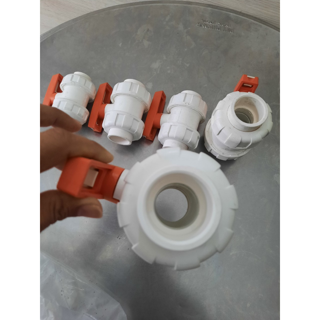 Van bị gạt rắc co ppr 20, van tay gạt rắc co 32, Van bi gạt rắc co 63 ...