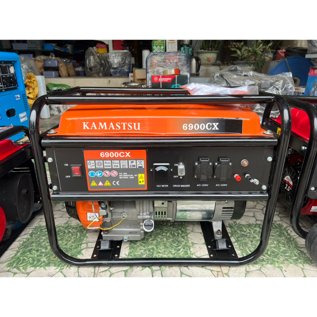 Máy phát điện chạy xăng 5kw Kamastsu 6900CX | Shopee Việt Nam