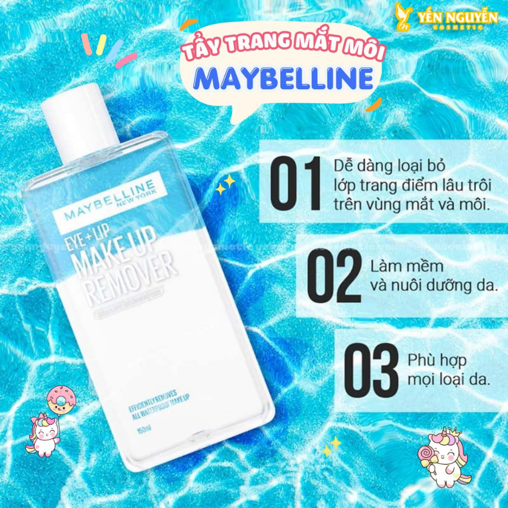 Nước Tẩy Trang Mắt Môi Maybelline 40ml | Shopee Việt Nam