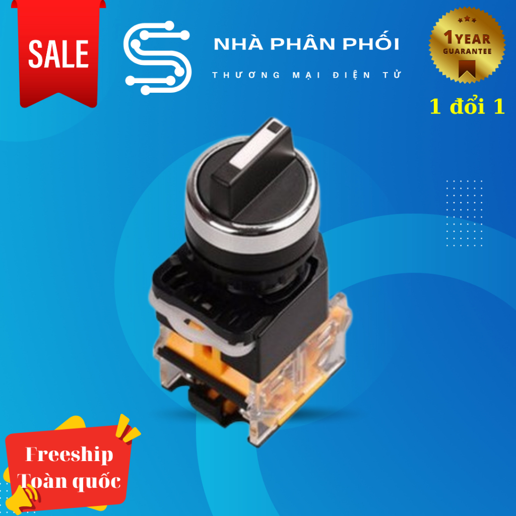 Công Tắc Xoay 2 Vị Trí Phi 22mm Lắp tủ điện- LA38 | Shopee Việt Nam