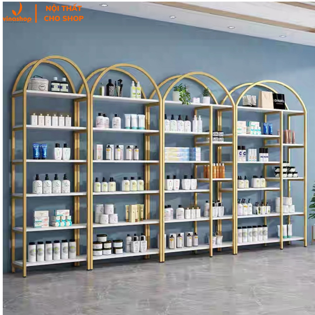 [ Kệ giá xưởng ] Kệ trưng mỹ phẩm, giày dép, túi xách, kệ khung sắt ván ...