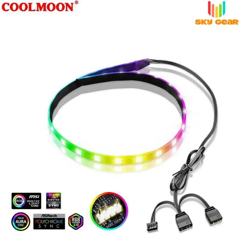 Dây Led RGB Coolmoon Độ Dài 40cm - Đồng Bộ Hub Coolmoon | Shopee Việt Nam