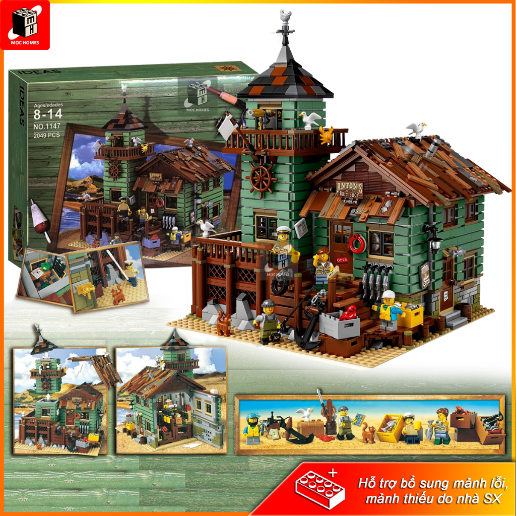 Bộ lắp ráp mô hình Nhà thuyền chài 1147 83028 16050 | Shopee Việt Nam