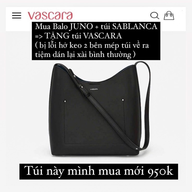 TẶNG túi VASCARA khi mua 2 món ( Balo Juno + Túi Sabalanca ) - ( Đọc kỹ ...