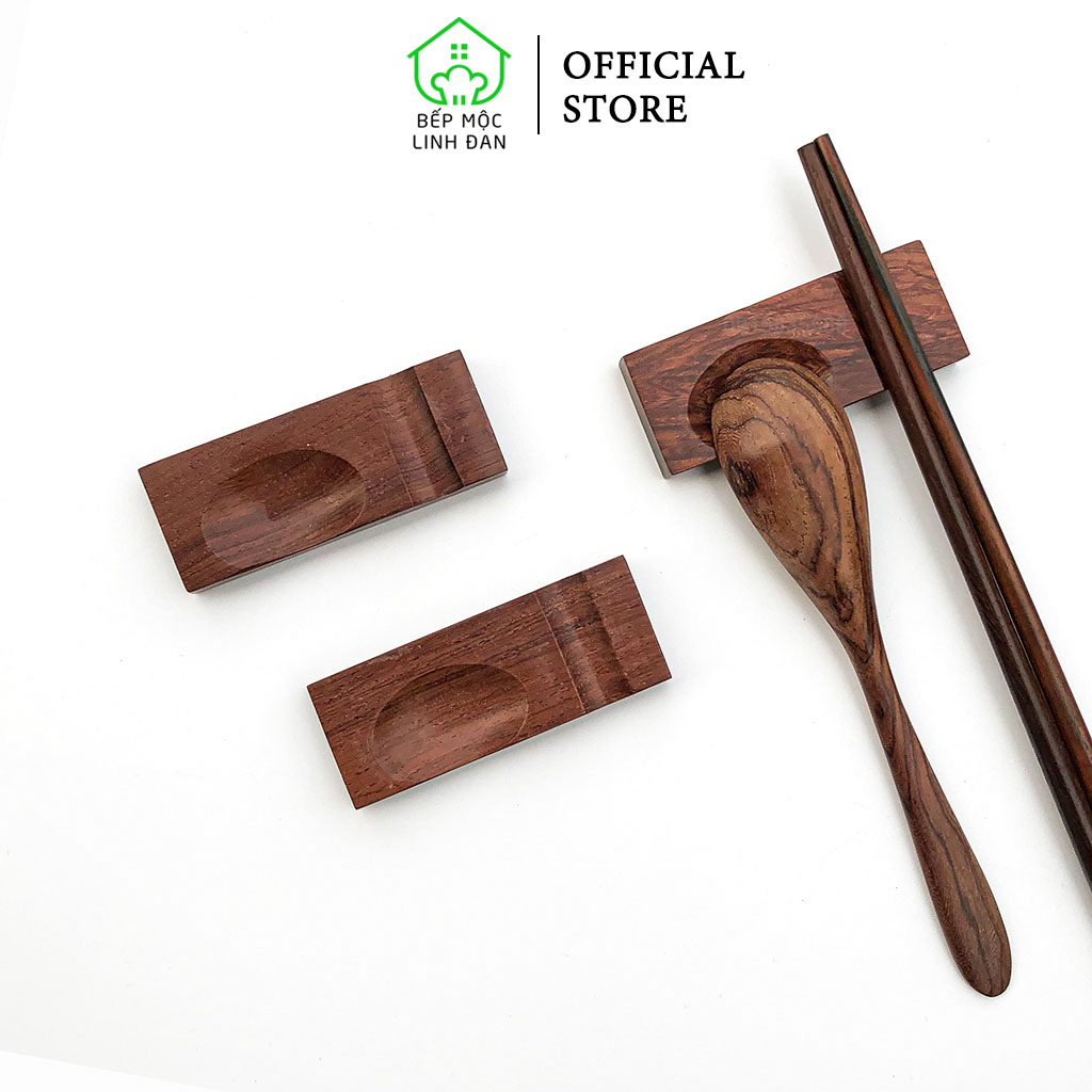 Gác Đũa Muỗng Gỗ Trắc Cẩm Lai Tự Nhiên Siêu Sạch HAHANCO_01 Chiếc ...