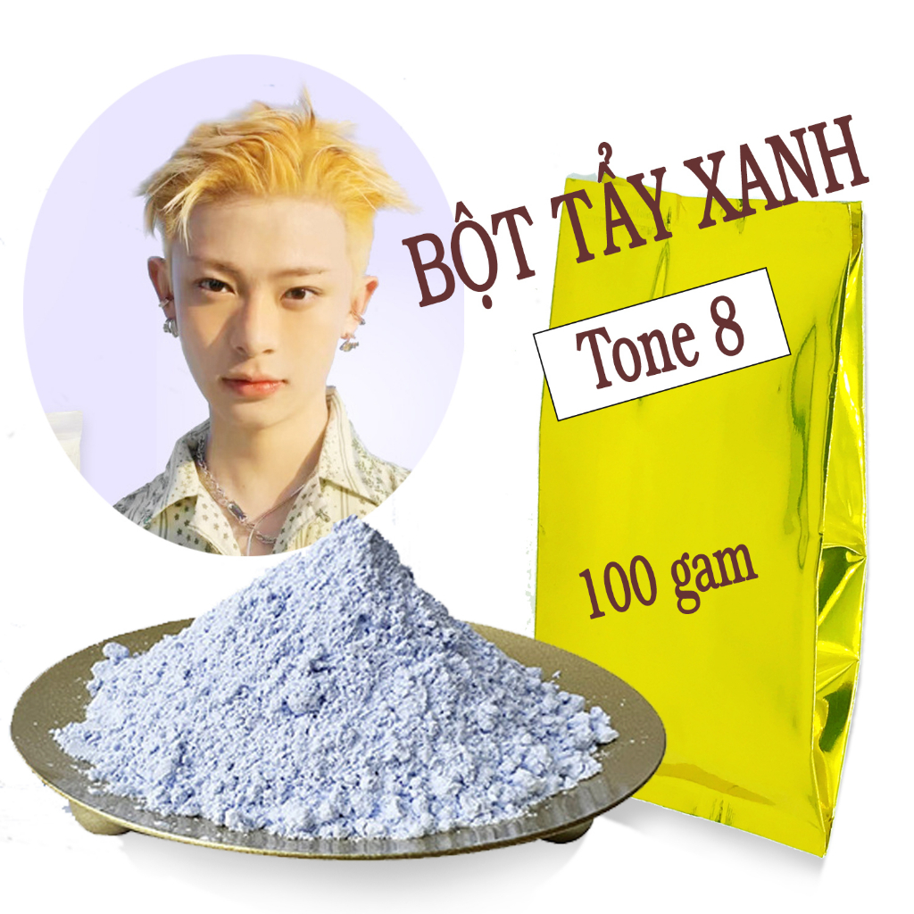 100g Bột tẩy tóc Tone 8 với Vitamin B5 - Giải pháp giảm thiểu hư hại cho mái tóc của bạn khi tẩy ...