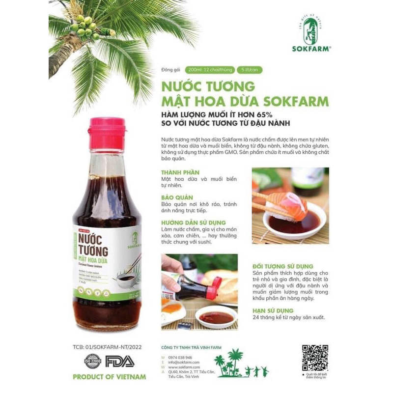 Nước Tương Mật Hoa Dừa Chai 200ml | Shopee Việt Nam