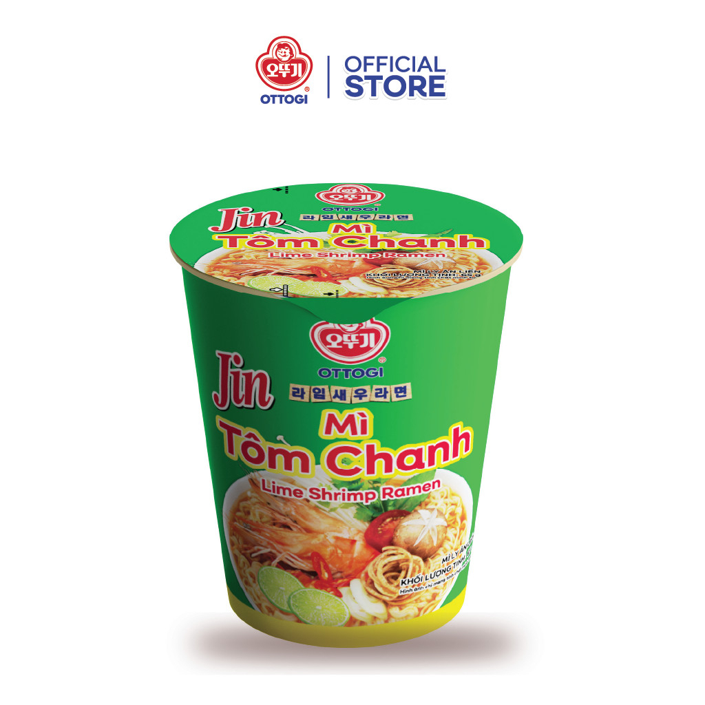 MÌ JIN VỊ TÔM CHANH OTTOGI LY 65G | Shopee Việt Nam