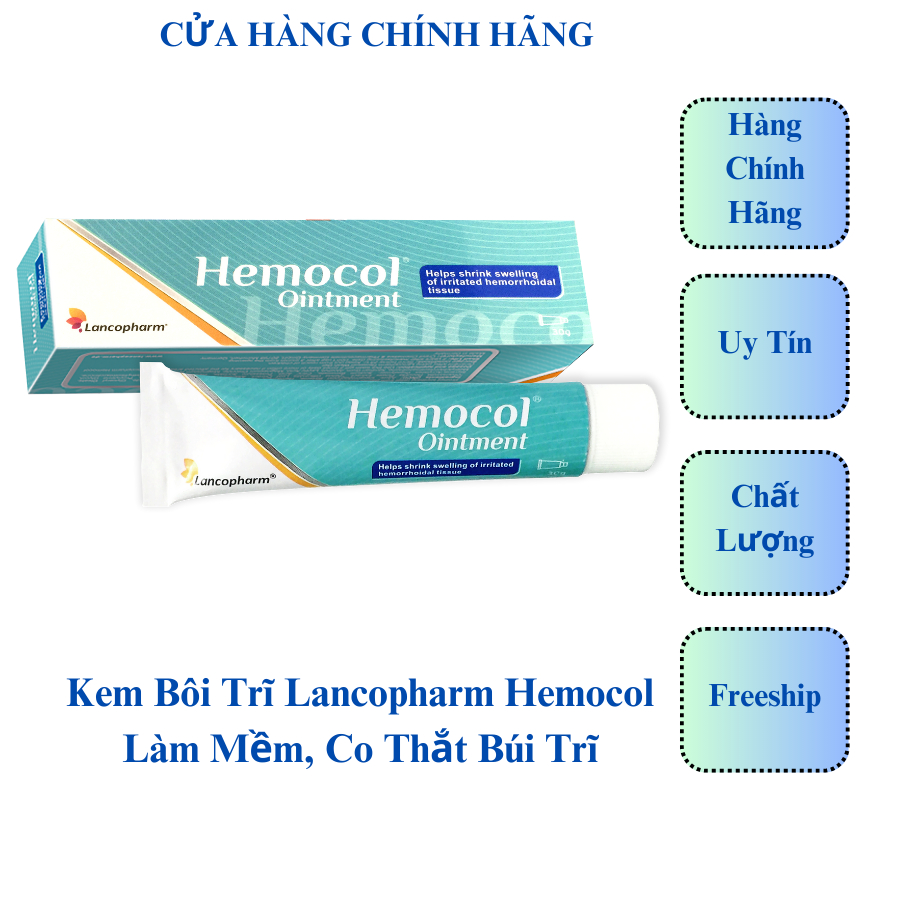 Kem Bôi Cho Người Bệnh Trĩ Lancopharm Hemocol Ointment 30Gr | Shopee ...