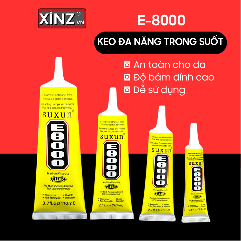 Keo Dán Đa Năng Trong Suốt Dạng Del E8000 Độ Bám Dính Cao và An Toàn ...