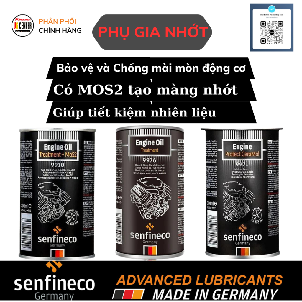 Senfineco 9976/9910/9971 Phụ Gia Nano Nhớt Kháng Mài Mòn - Engine Oil ...