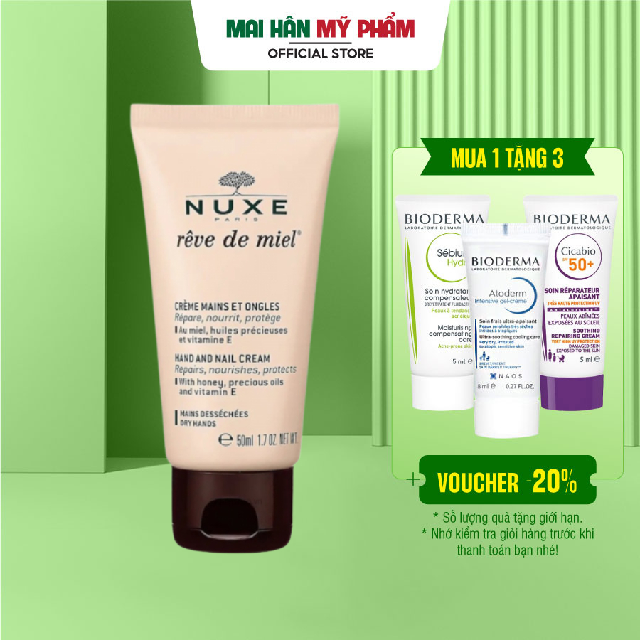 Kem dưỡng da tay và móng Nuxe Reve De Miel Hand And Nail Cream 50ml | Shopee Việt Nam