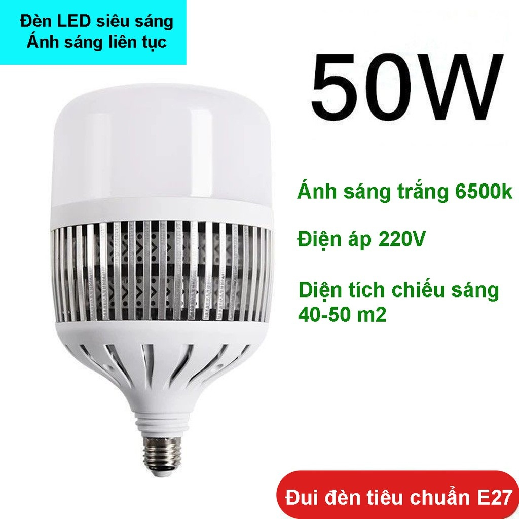Bóng Đèn LED BULB trụ nhôm công suất 50W 100W 150W 285W tản nhiệt NHÔM ...