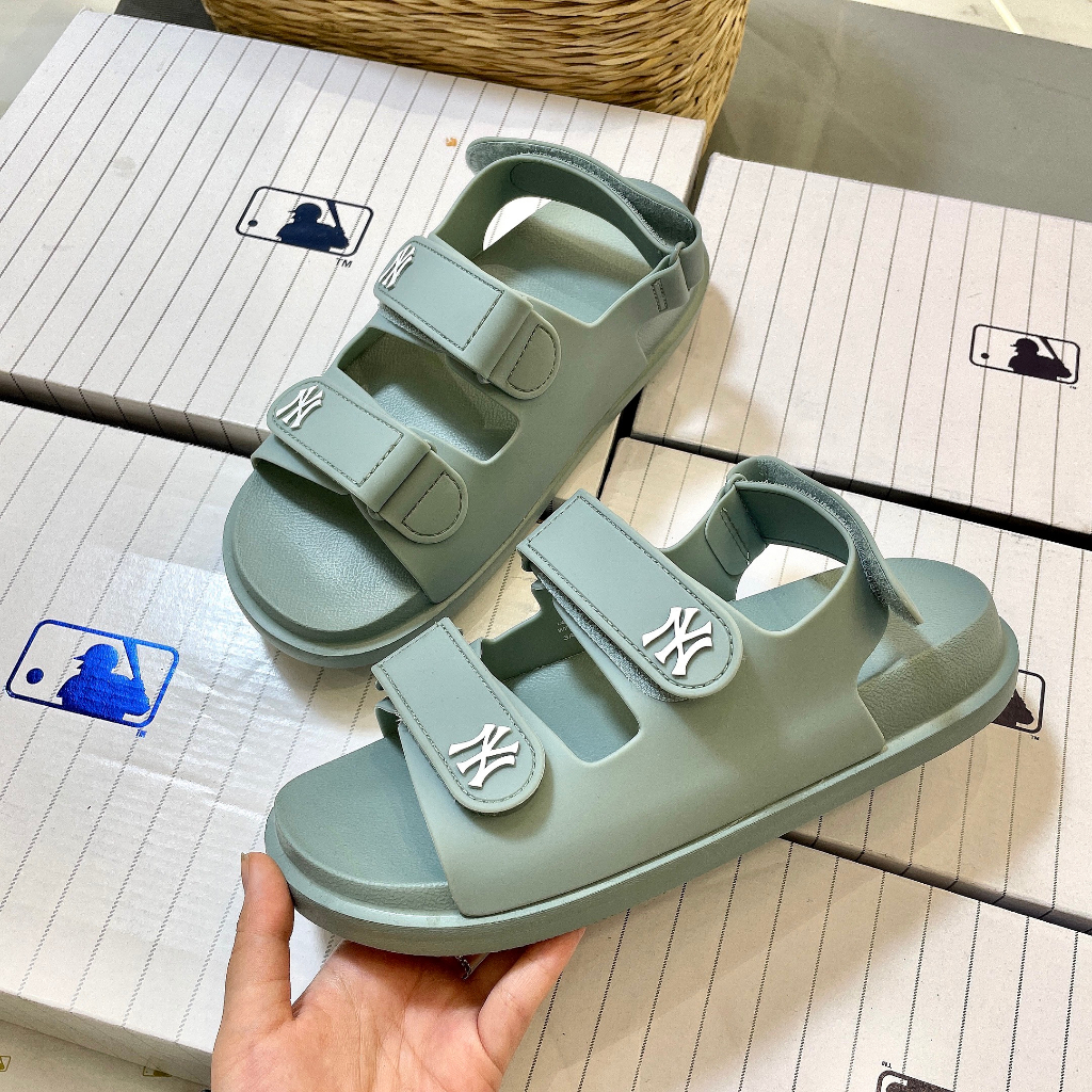 [Chính Hãng] Giày Sandal MLB - Xanh NY Mint - Quai Nhựa - Code ...