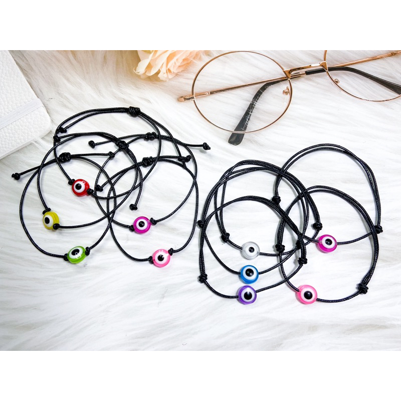 Vòng tay Evil Eye dây da thời trang cá tính | Shopee Việt Nam