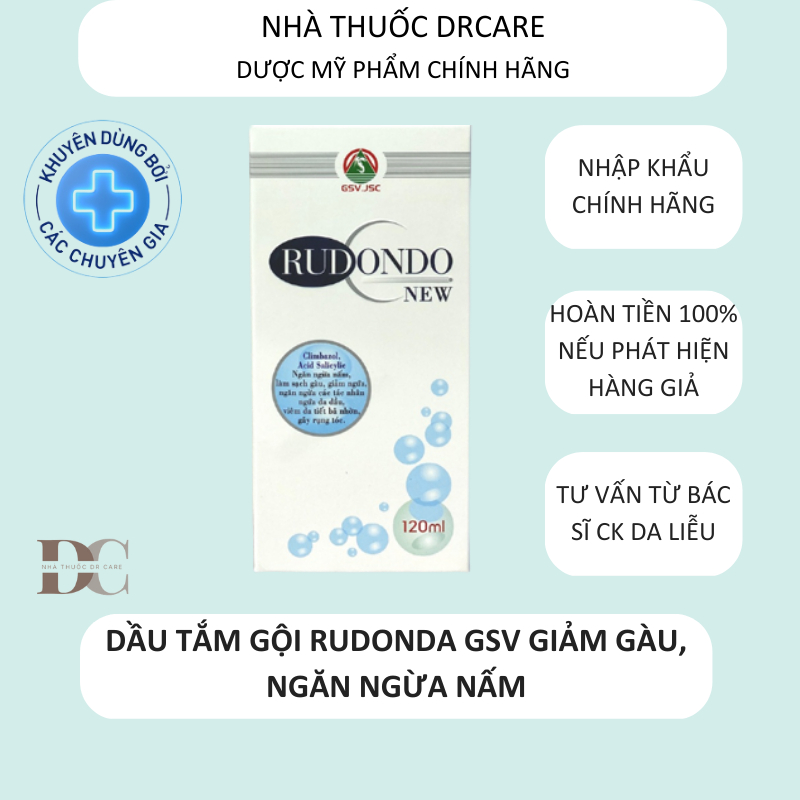 Dầu tắm gội Rudondo New giảm gàu ngừa nấm toàn thân, nấm da đầu hỗ trợ ...