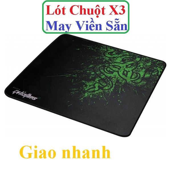 Lót chuột X3 razer may viền sẵn kích thước 32x25cm pad chuột siêu đẹp ...