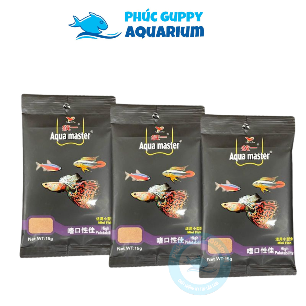 Cám Aqua Master Mini Fish (Gói 15g) | Thức Ăn Tăng Màu Cho Cá Nhỏ, Cá Thuỷ Sinh | Shopee Việt Nam