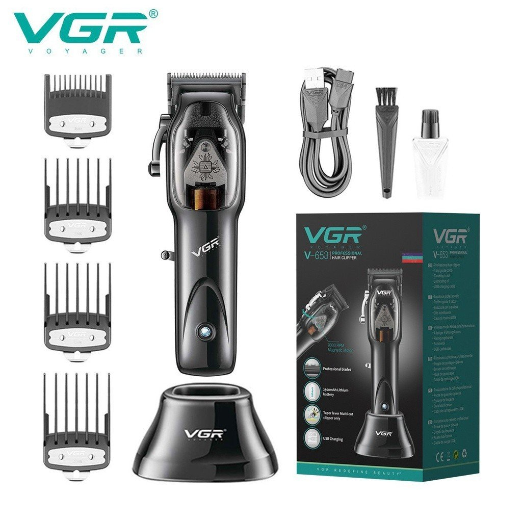 Tông Đơ Cắt Tóc VGR-653 Barber Hair clipper V-653 Động Cơ Công Suất Cao - TDTD043 | Shopee Việt Nam
