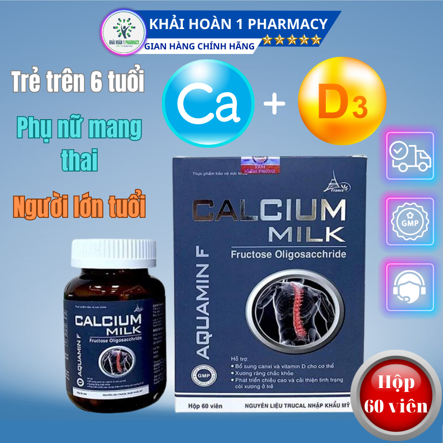 Viên uống phát triển chiều cao và chắc khỏe xương CALCIUM MILK nguyên ...