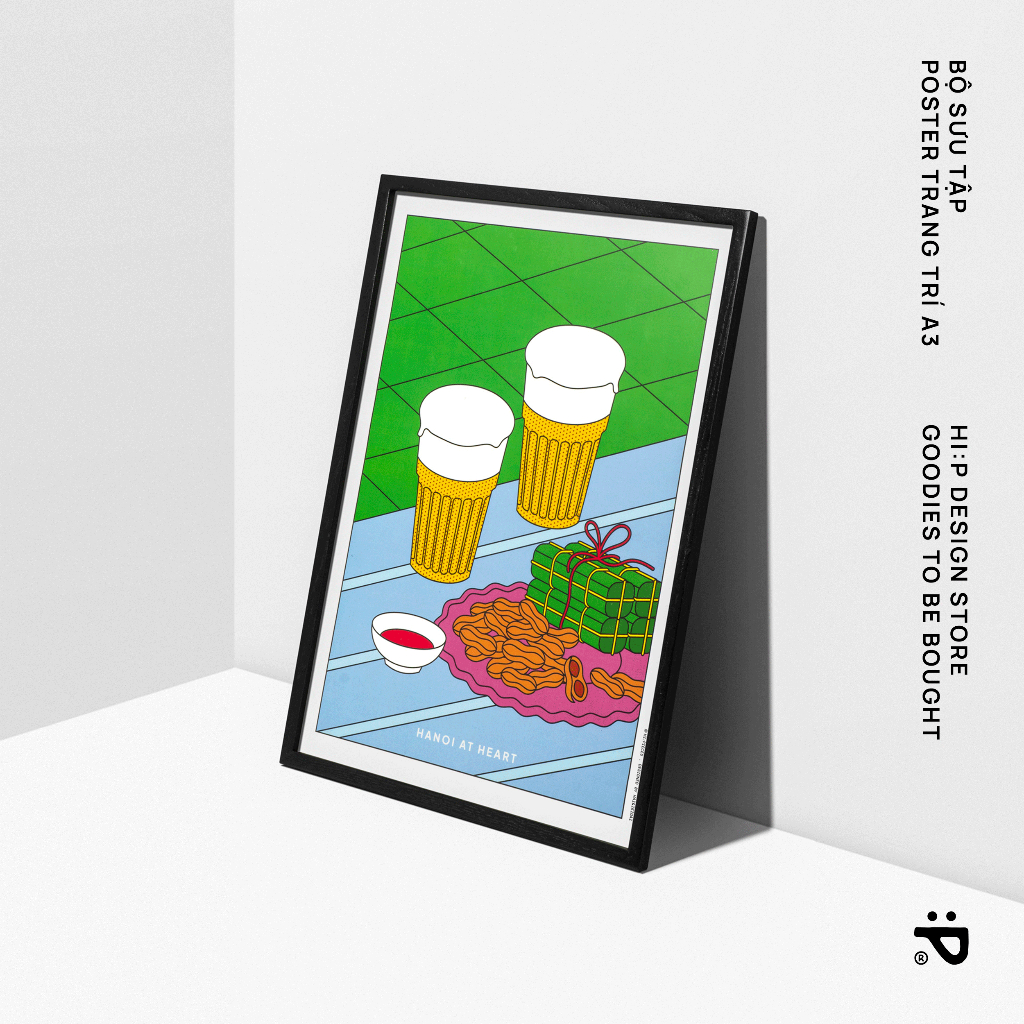 Poster treo tường giấy mỹ thuật HI PIECES cỡ A3 Văn hóa Hà Nội, Hanoi ...