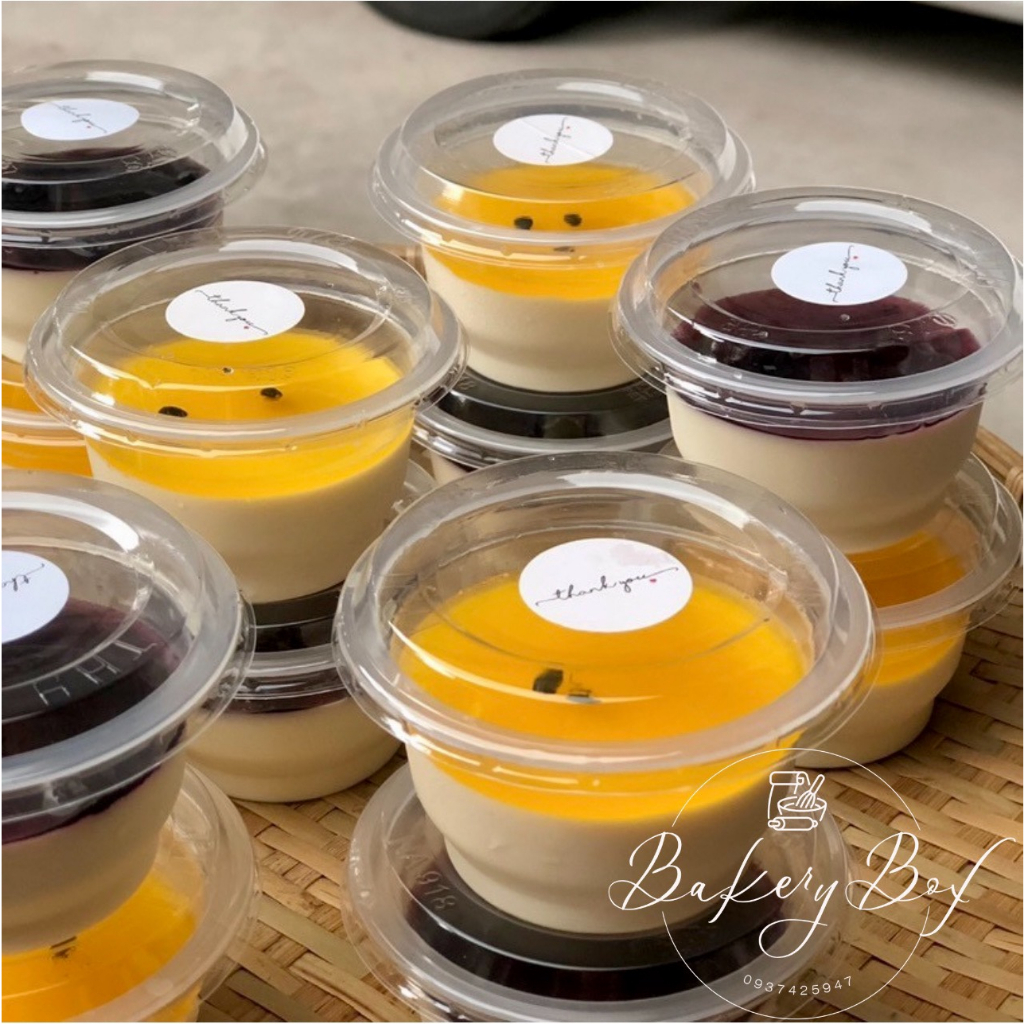 50 Ly Nhựa Đế Nhọn Đựng Rau Câu, Flan, Pudding, Panna Cotta (100ml) | Shopee Việt Nam