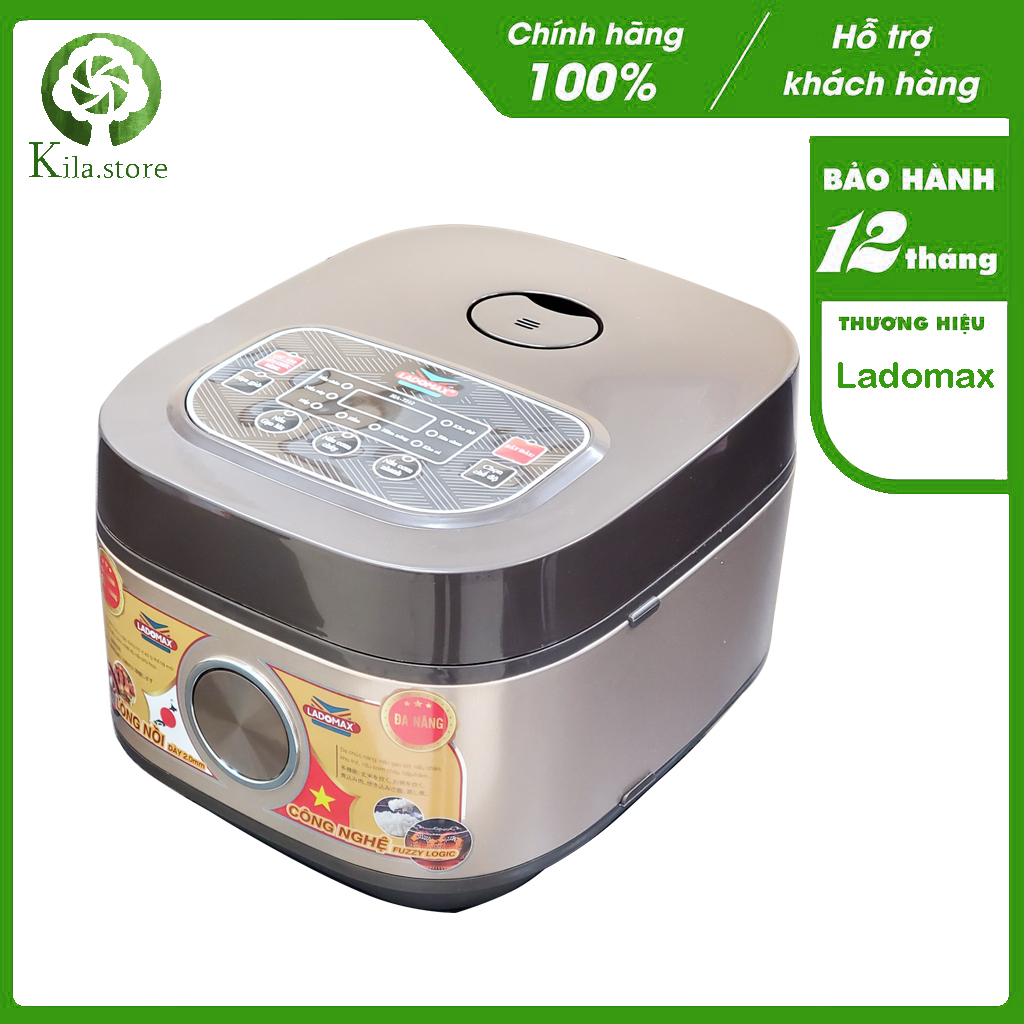 Nồi cơm điện điện tử Ladomax dung tích 1.2L công suất 860W nấu đa chức ...