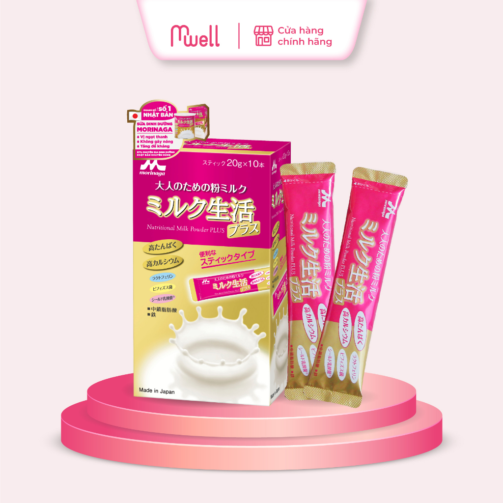 Sữa Morinaga Nutritional Milk Powder PLUS Dinh Dưỡng Tăng Cường Sức Khỏe Người Lớn MWELL VIỆT ...