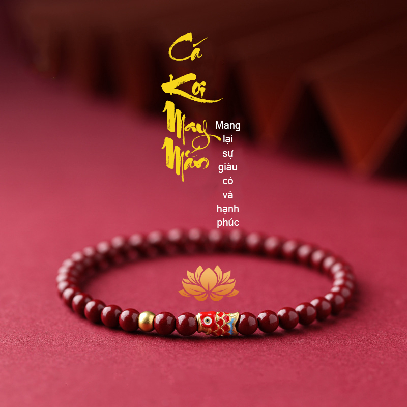 Vòng Tay Chu Sa Chép Koi Chân Thiện Mỹ Freesize | Shopee Việt Nam