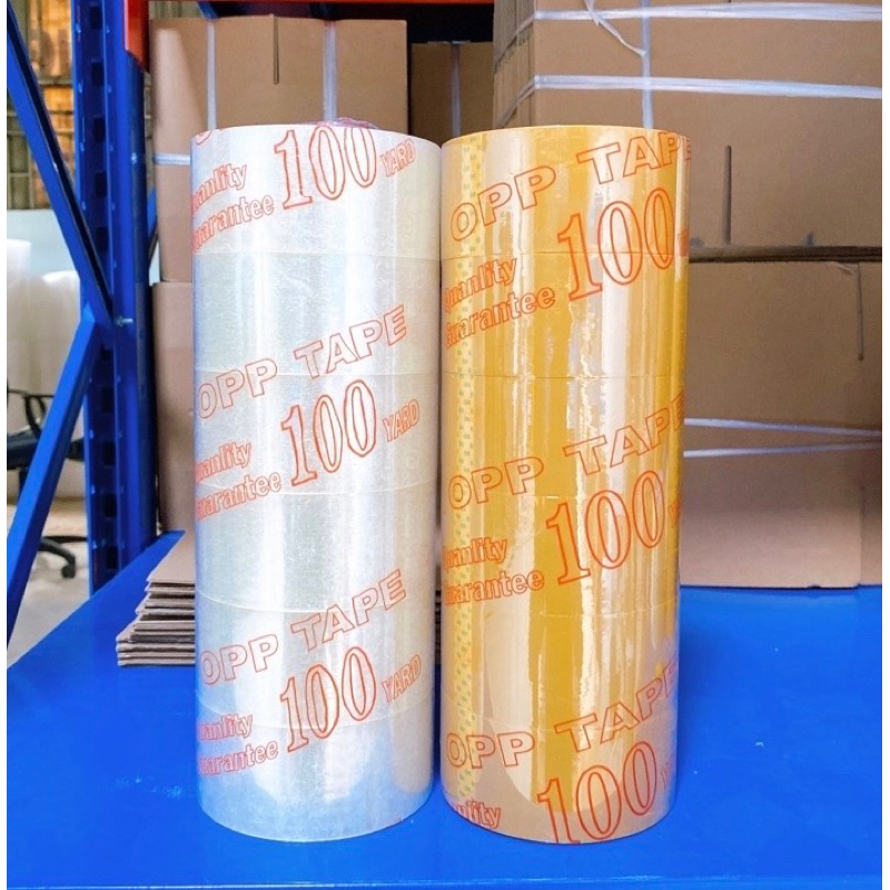 Băng keo trong, băng keo đục 100 yard (1 cây = 1,2 kg) khổ 4F8 - Điện nước Minh Lý | Shopee Việt Nam