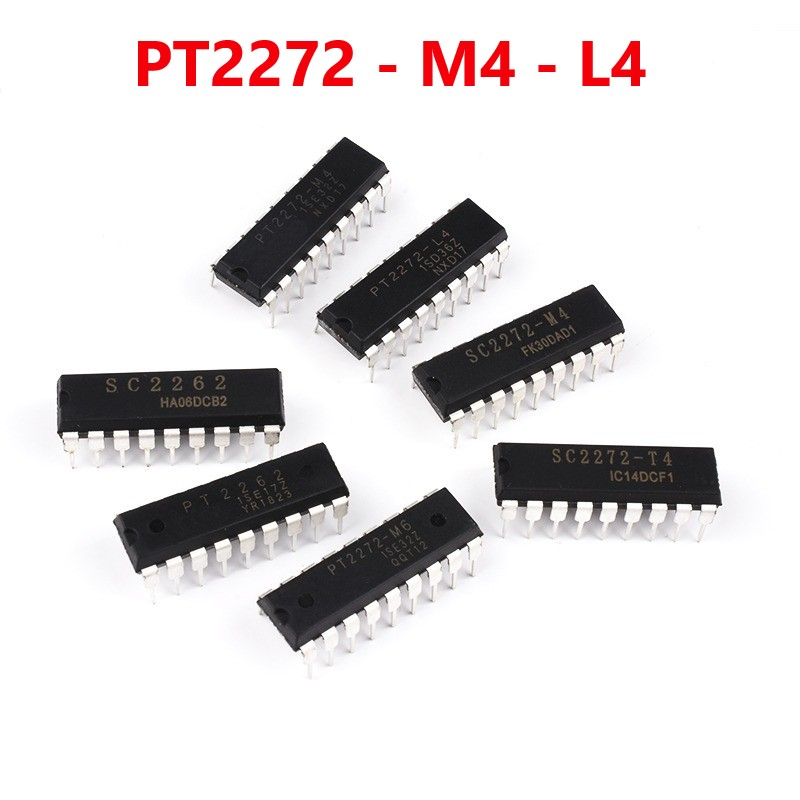IC PT2272-M4 Dip 18 thu giải mã thu tín hiệu RF không dây - Không chốt ...